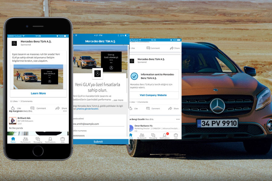 LinkedIn kampanyası ile Mercedes-Benz GLA satıldı - Digital Age